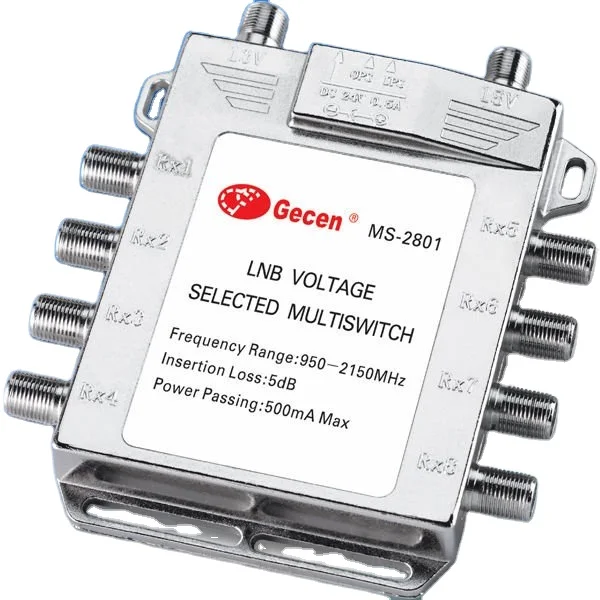 2X8 SATV 13V/18V Input LNB Voltage Selected Satellite Multiswitch