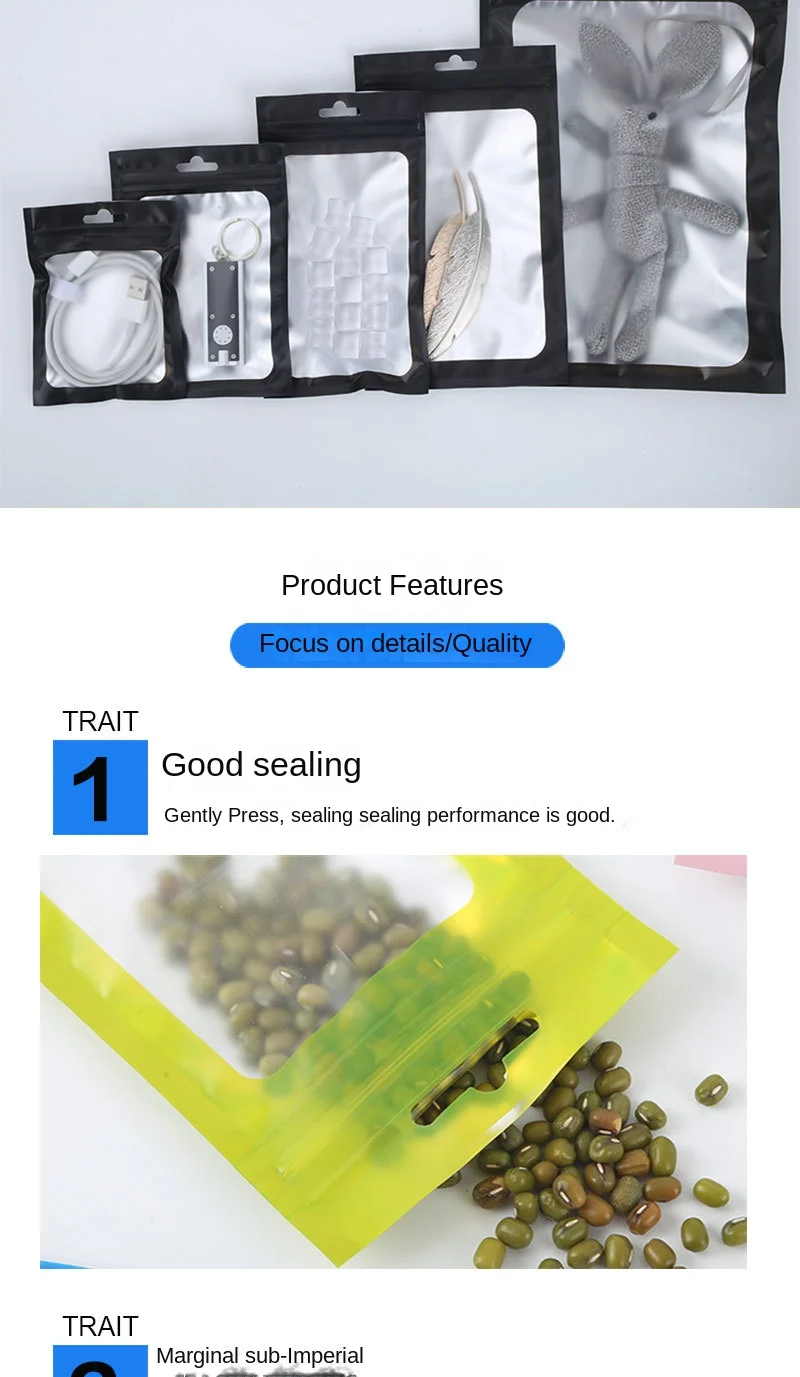 Custom Stand up Pouch Logo - CPP Frosted Packaging Bag