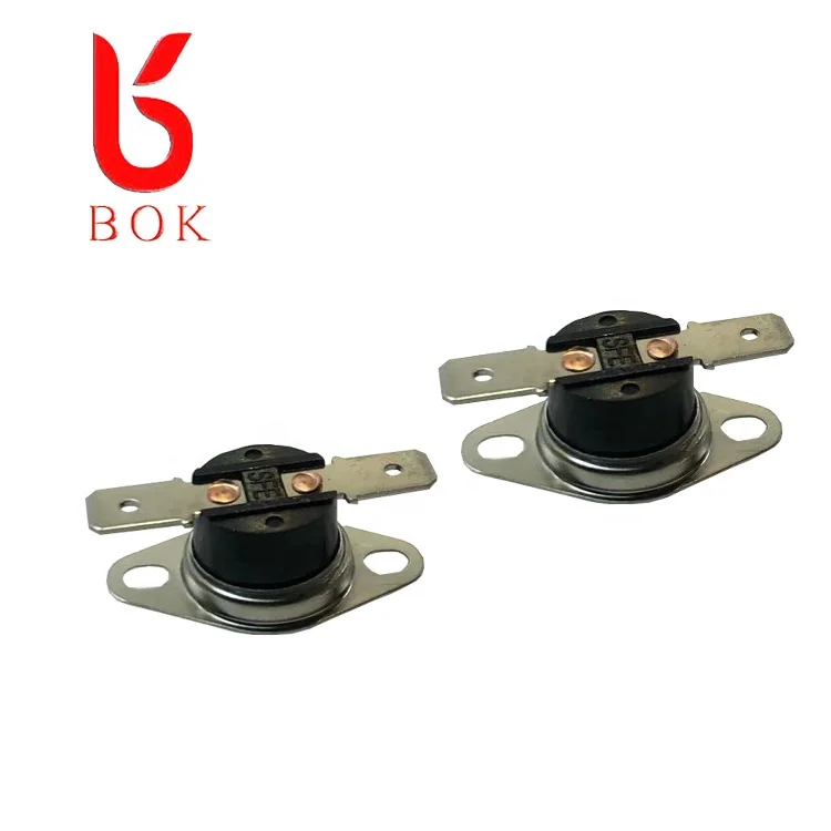 Bimetallic Ksd301 Thermostat 95c Normally Closed Bakelite Flat Foot Movable Ring Thermal ...