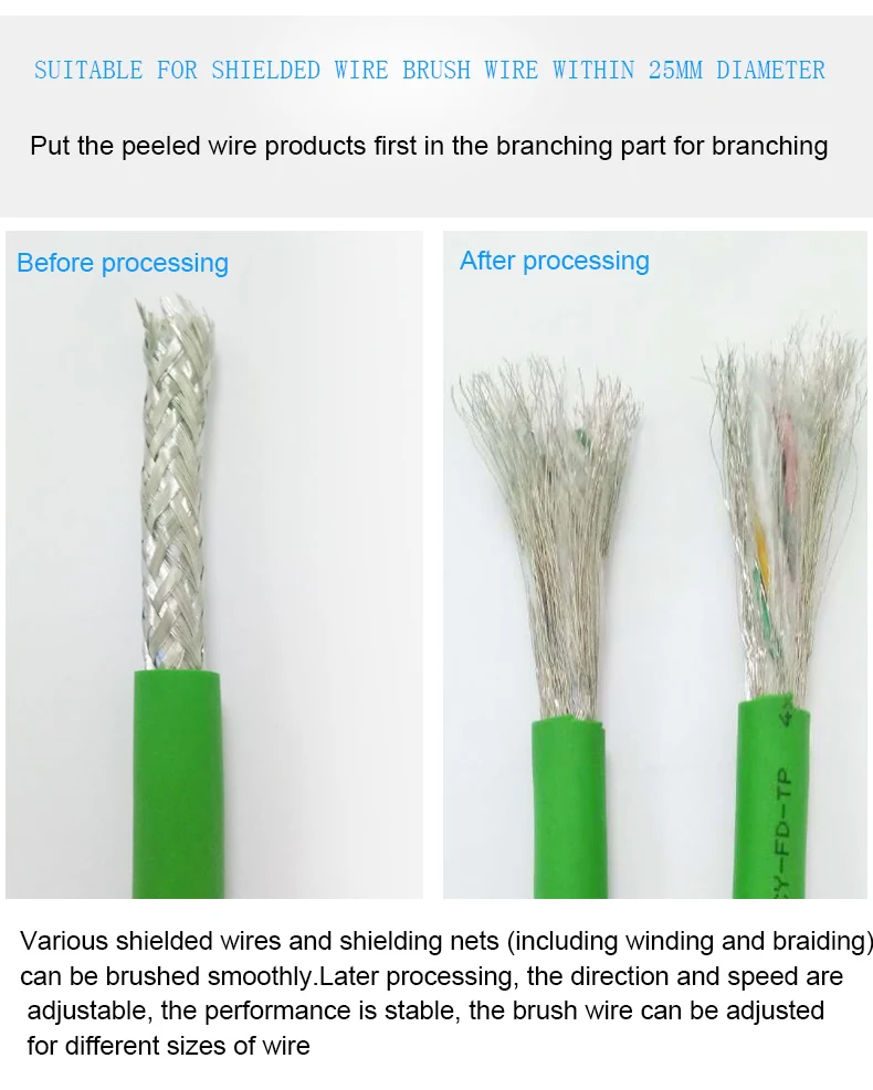 Direct Shielded Wire Brushing Machine - Efficient & Durable