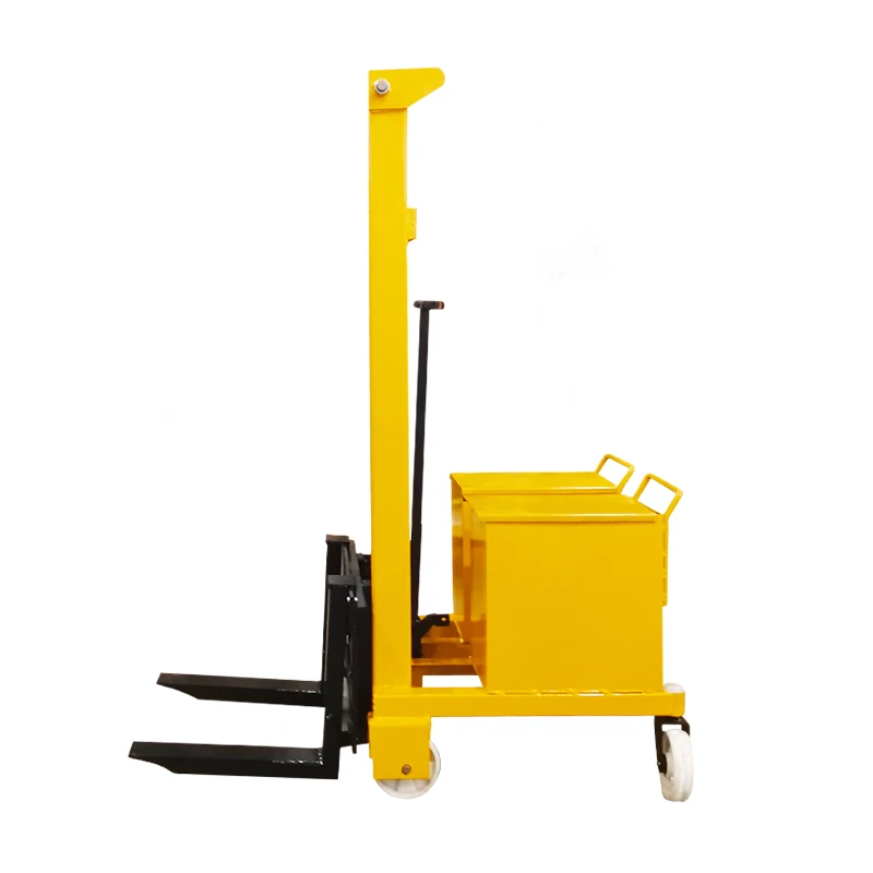 Manual Counterweight Stacker 500kg 1000kg 1.6m Hydraulic Forklift For ...