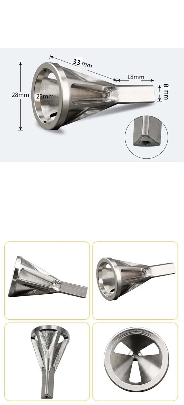 New External Chamfering Tools Three-blade Triangle Handle Hexagon ...