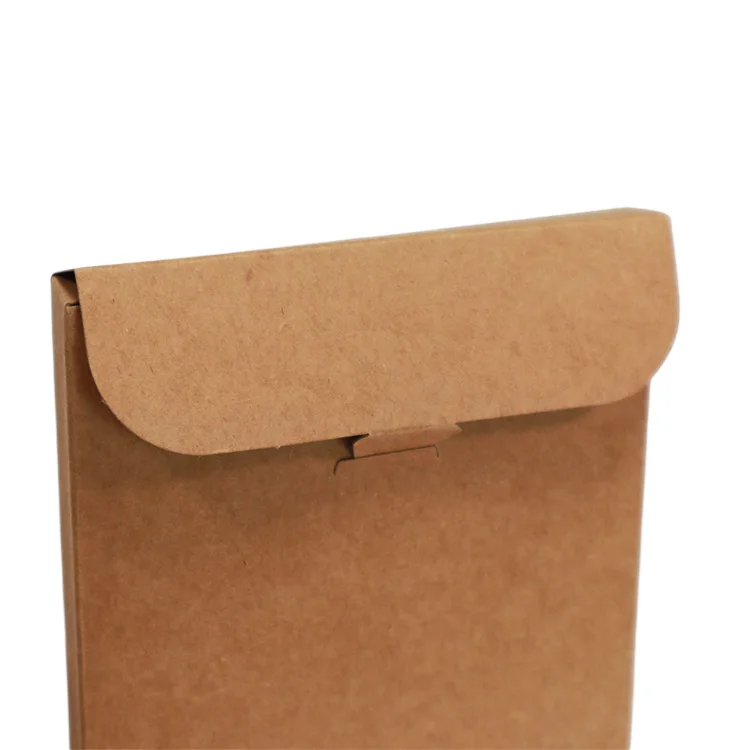Customizable Postcard Packaging Boxes - Kraft Paper Folders