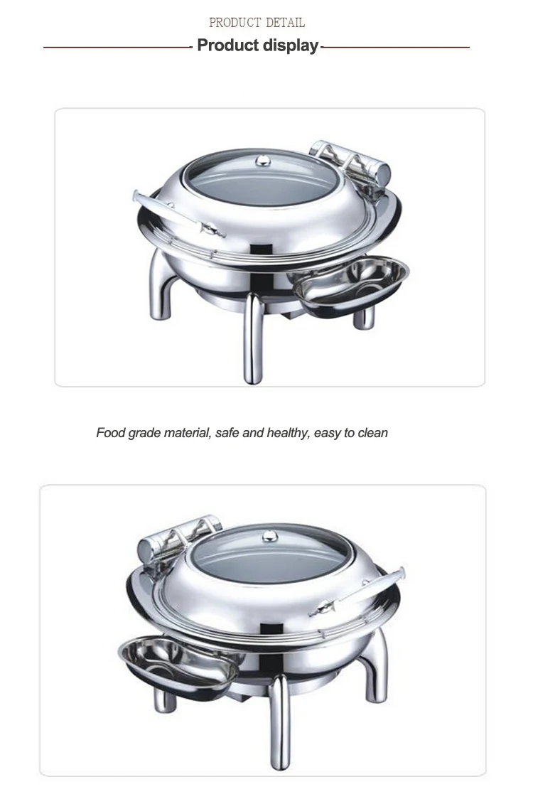 220v 400w Stainless Steel Buffet Stove Electric Heating Round Buffet ...