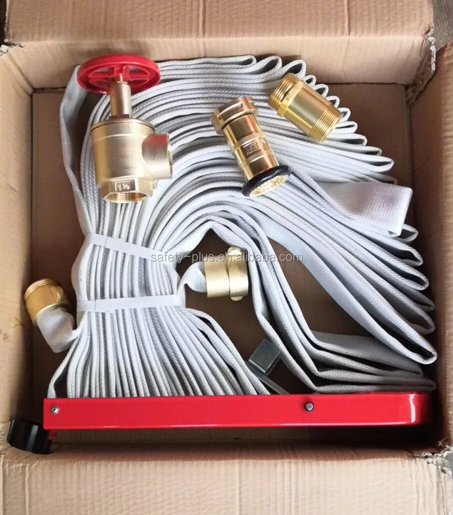 Mild Steel Hose Rack Assembly Fire Axe Cabinet Box and Fire Extinguisher