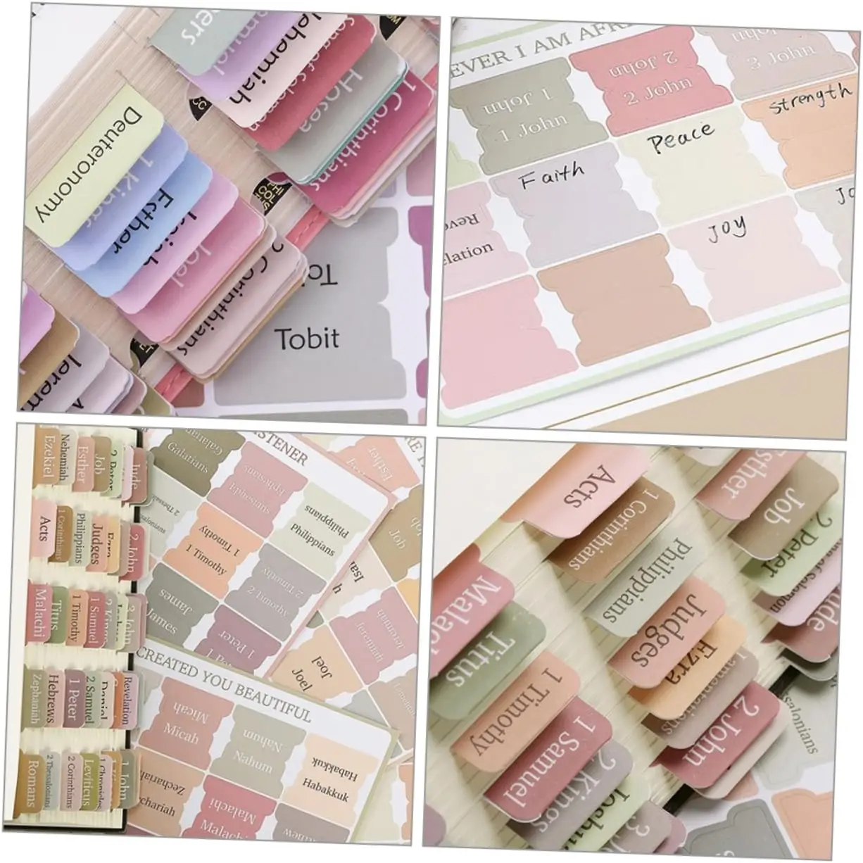 Factory Custom Laminated Bible Tabs for Study Bible Catholic Tabs for ...