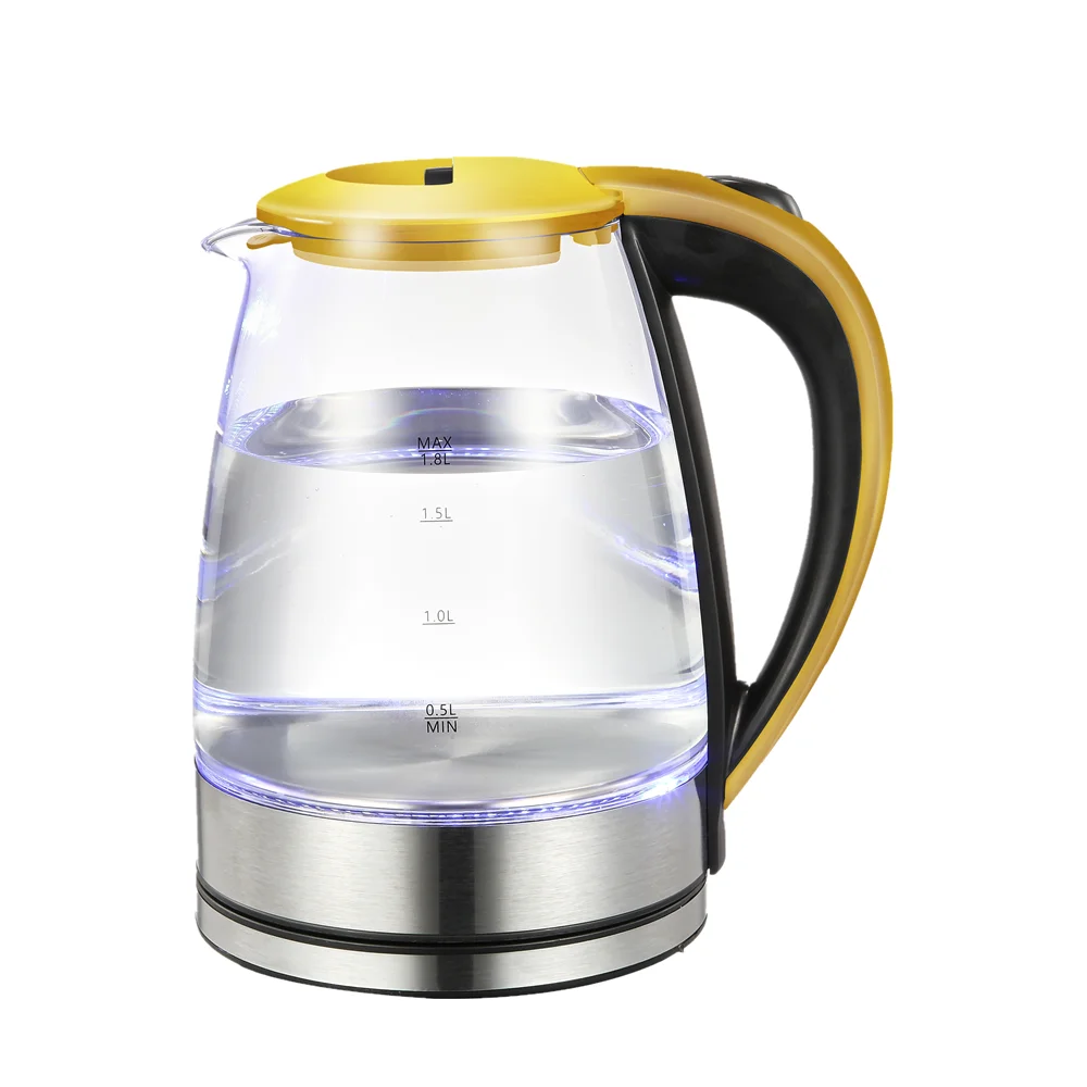 Fast Boil Electric Glass Kettle - 1.8L Tea Maker Machine