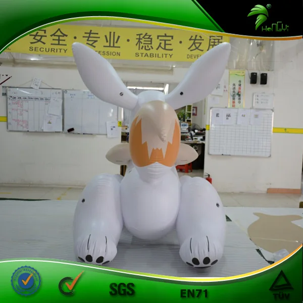 Squeaky Inflatable Eevee Bunny Toy - Customizable PVC Air Figure for ...