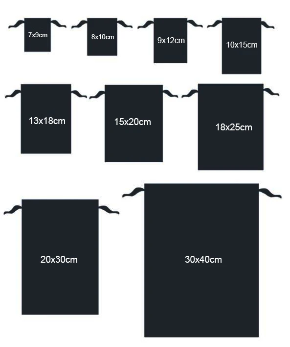 NEW Luxury Satin Drawstring Packaging Silk Jewelry Gift Ring Pouch 10cm ...