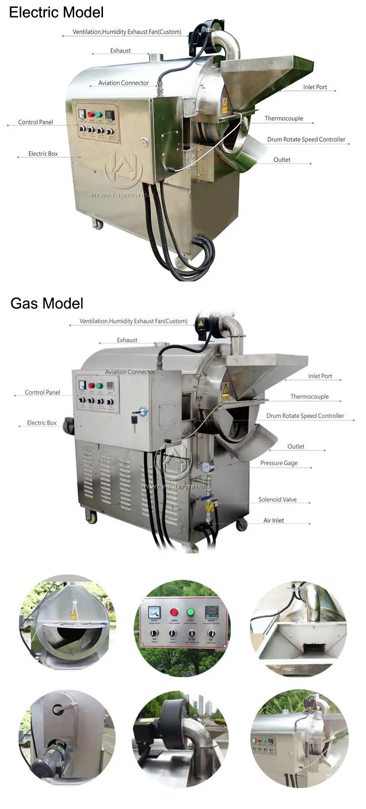 30kg/batch Home Nut Roaster German Nut Roaster Mandelprofi Nut Roaster ...