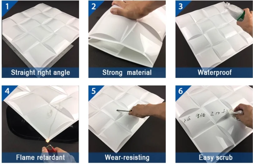 Wall Panel Decorativo PVC 3D - Stylish & Durable Solutions