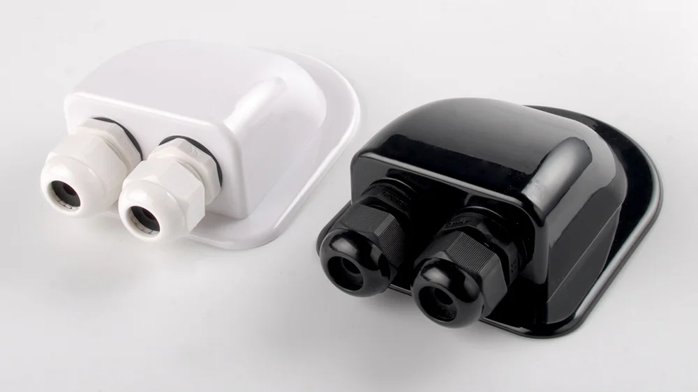 Weatherproof Cable Entry Housing Mount Abs Solar Double Cable Entry Box ...