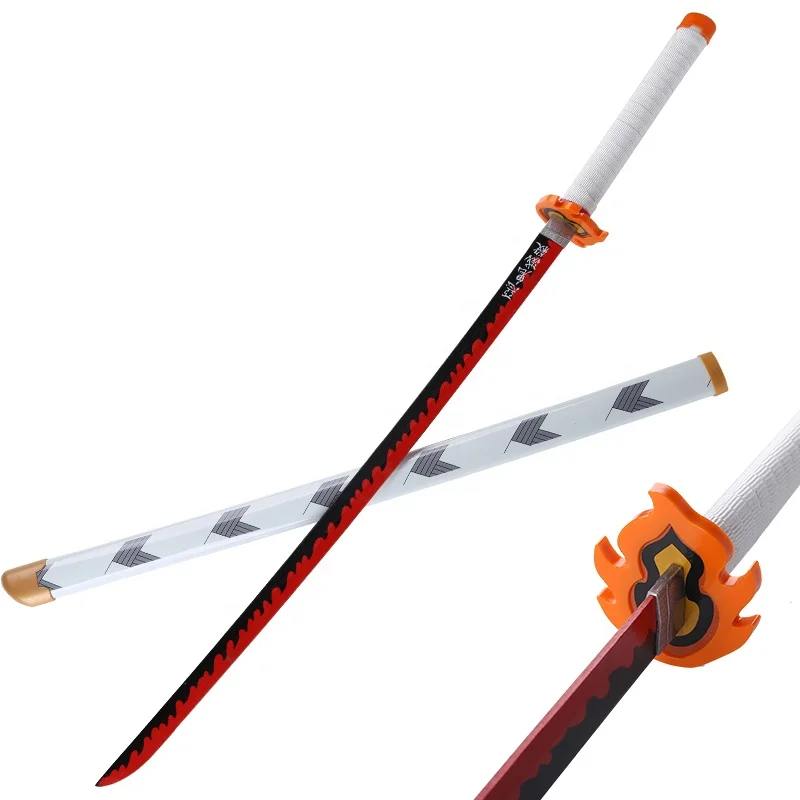 Japanese Style Demon Slayer Rengoku Kyoujurou Anime Sword Toy Swords
