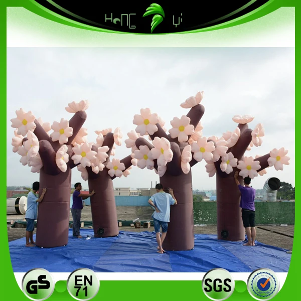 Big Pink Inflatable Cherry Christmas Tree For Outdoor Decoration - Buy ...