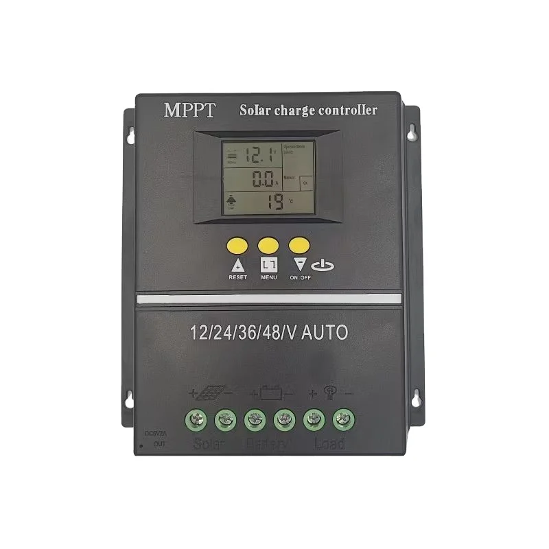 Upgraded Mppt Smart Solar Charge Controller Compact Design With Lcd ...
