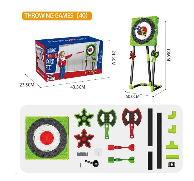 Wholesale Plastic Axe Throwing Target Game 18 Inch Dartboard Set ...