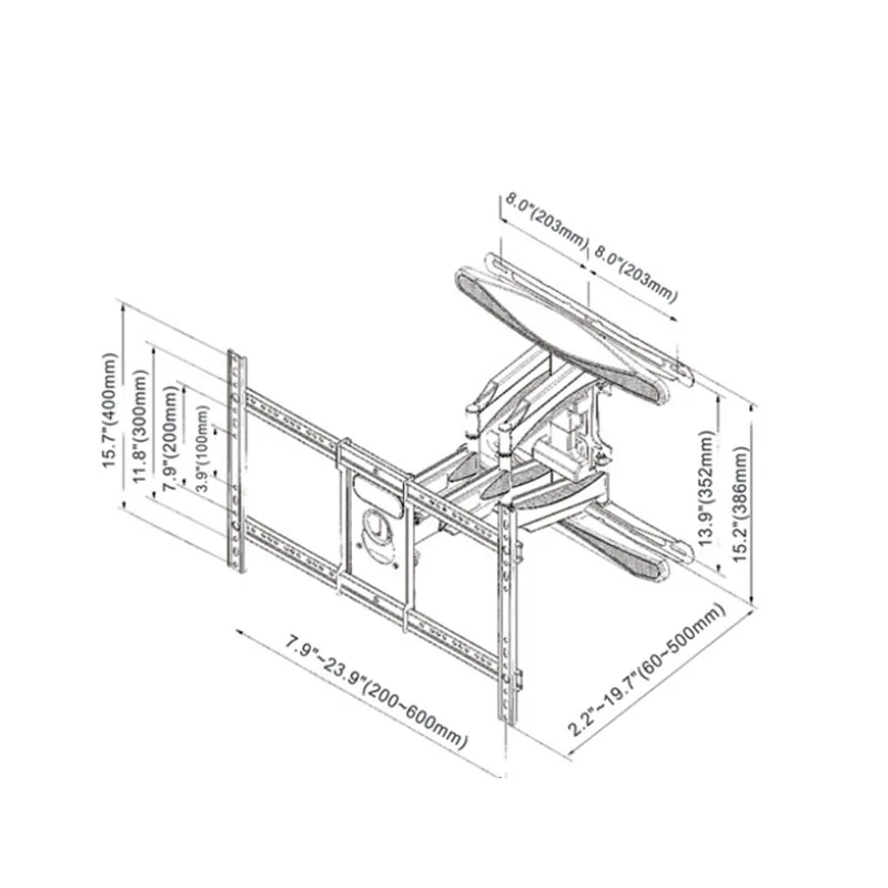 Wood Tv Wall Mount Box Casing For Cc Tv Camera Portrait Landscape ...