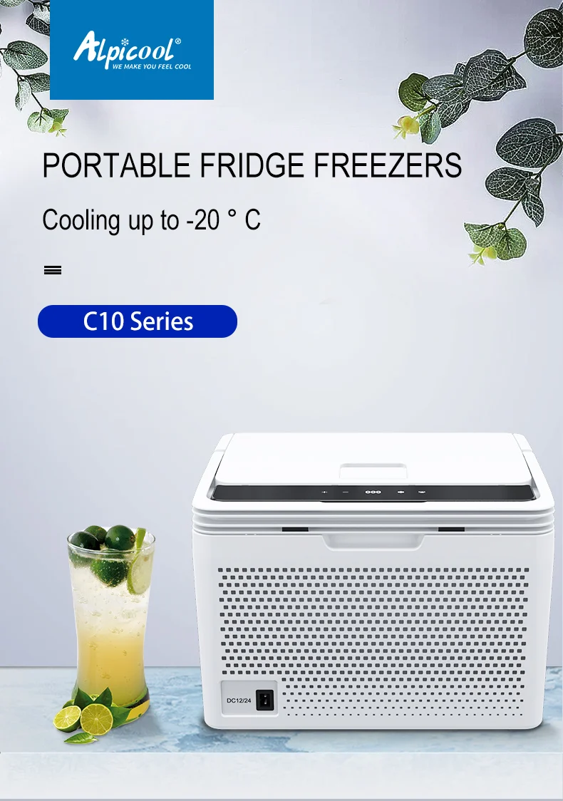10l Portable Mini Compressor Car Freezer With Heating And Cooling ...