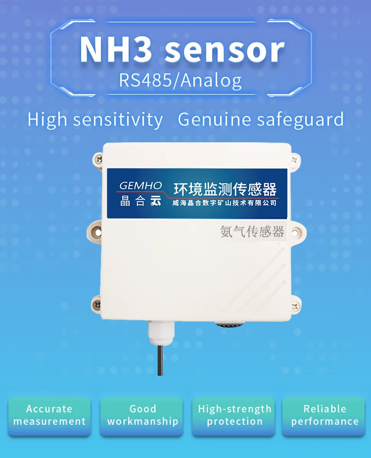 Sensible RS485 analógico amoníaco nh3 sensor de gas detector| Alibaba.com