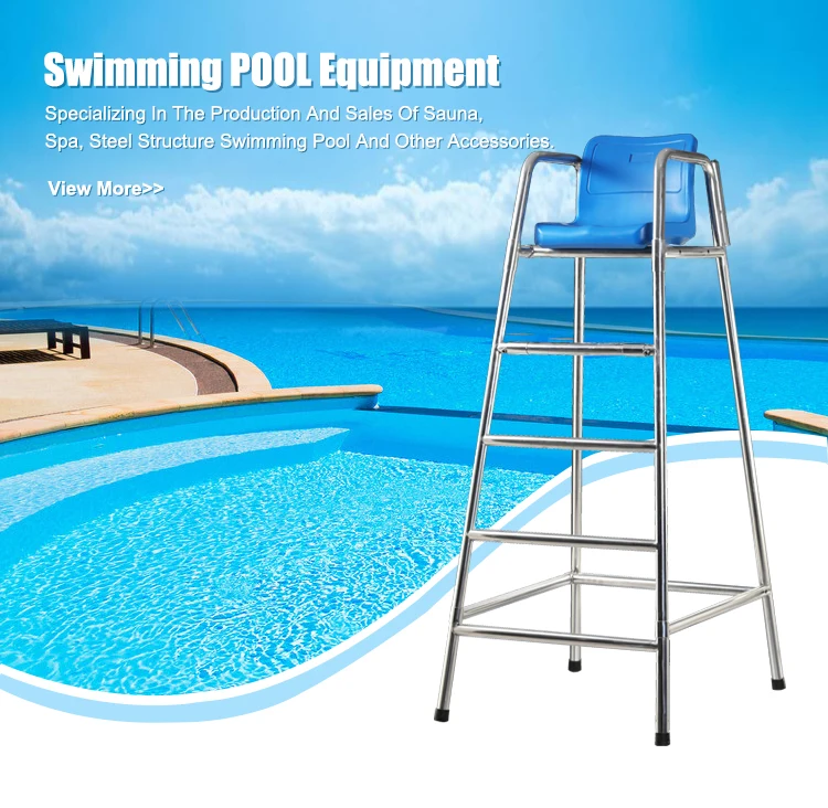 Detachable Stainless Steel Lifeguard Chair For Swimming Pool - Buy ...