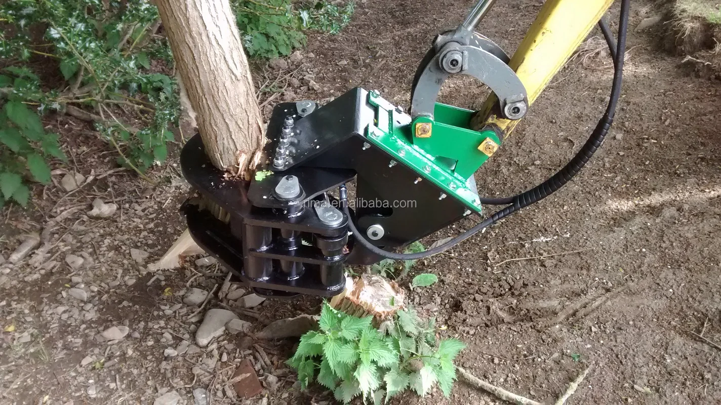 Rima Tree Cutting Machine Hydraulic Tree Shear Grapple For Excavator ...