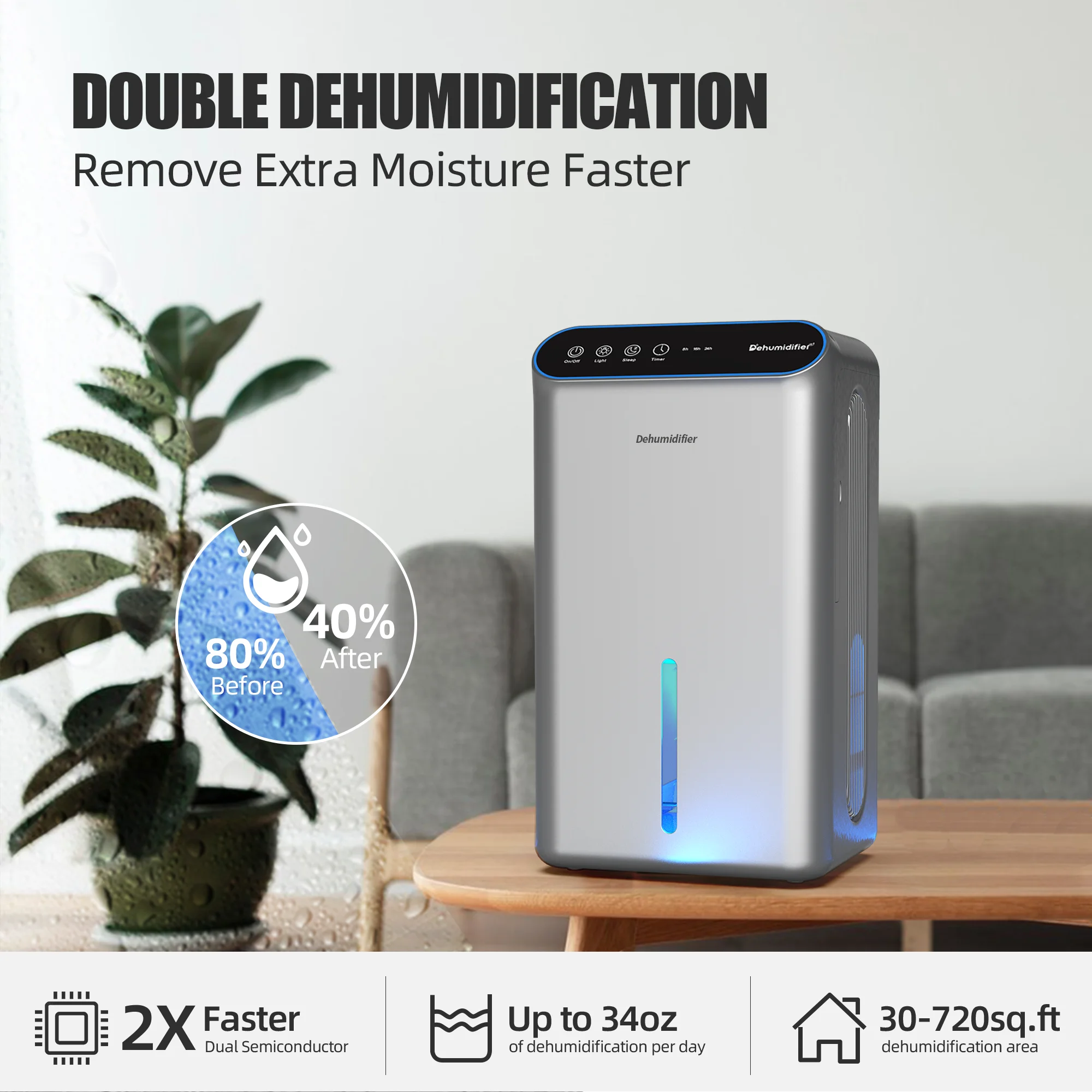 Commercial Dehumidifiers 220v Continuous Drain Hose Air Dryer ...