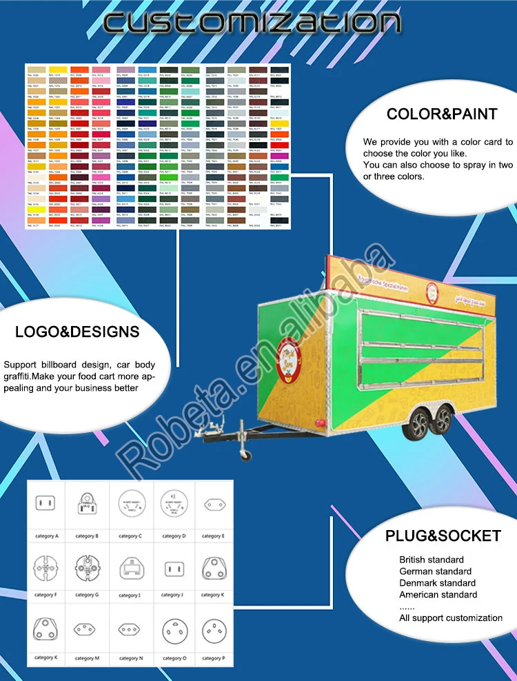 Luxury Multifunction Sale Vending Truck Big Mobile Food Truck Food ...