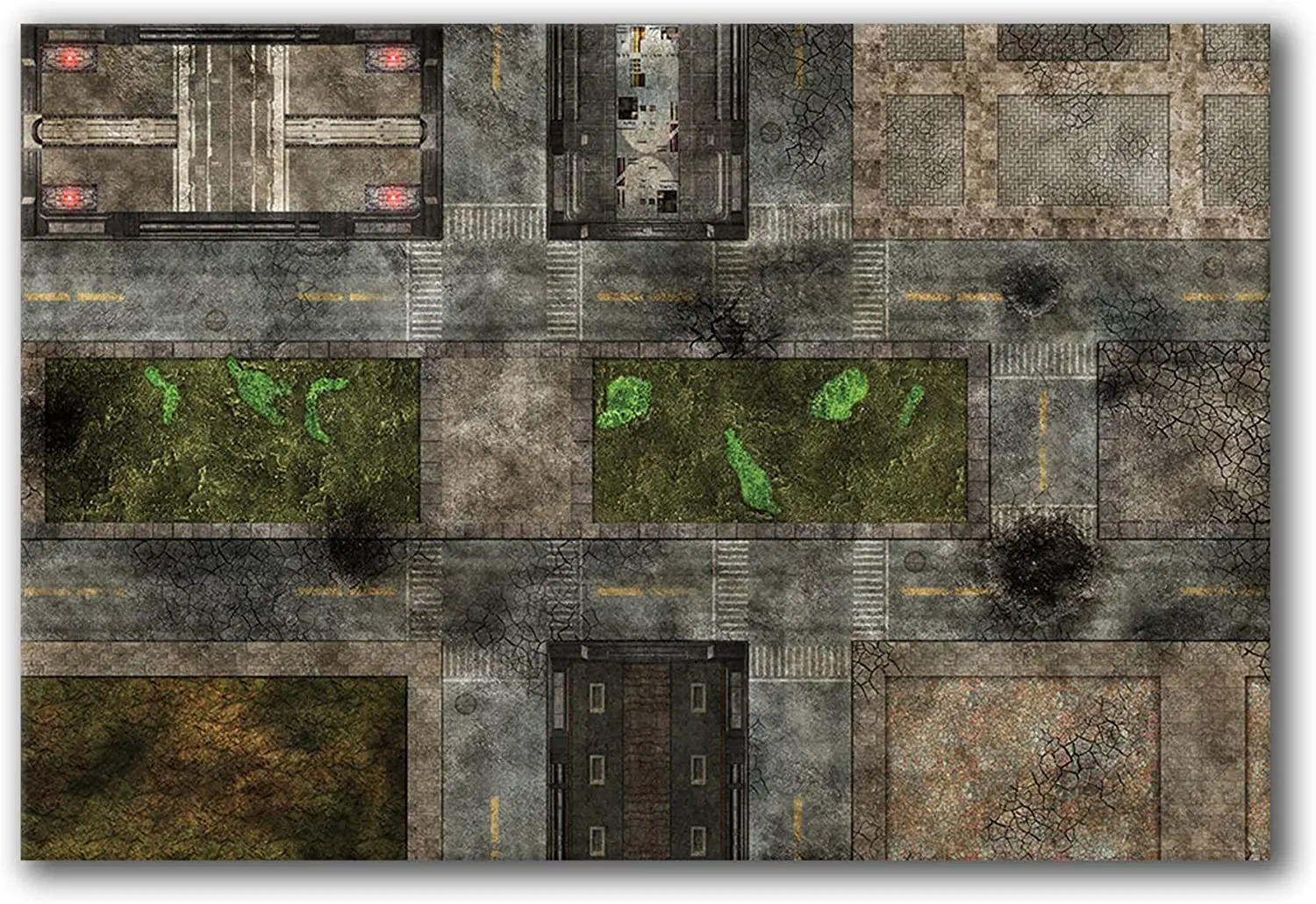 Bulk Fields Terrain Neoprene Battle Mats - Durable & Flexible