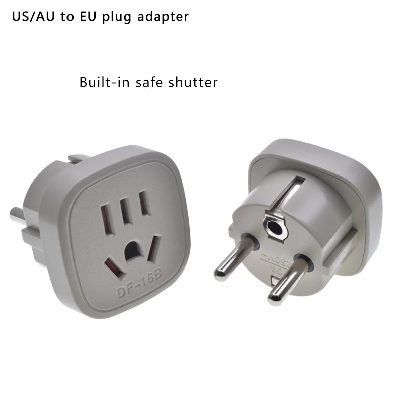 Us To Eu Plug Adapter America To European Power Socket United State To ...