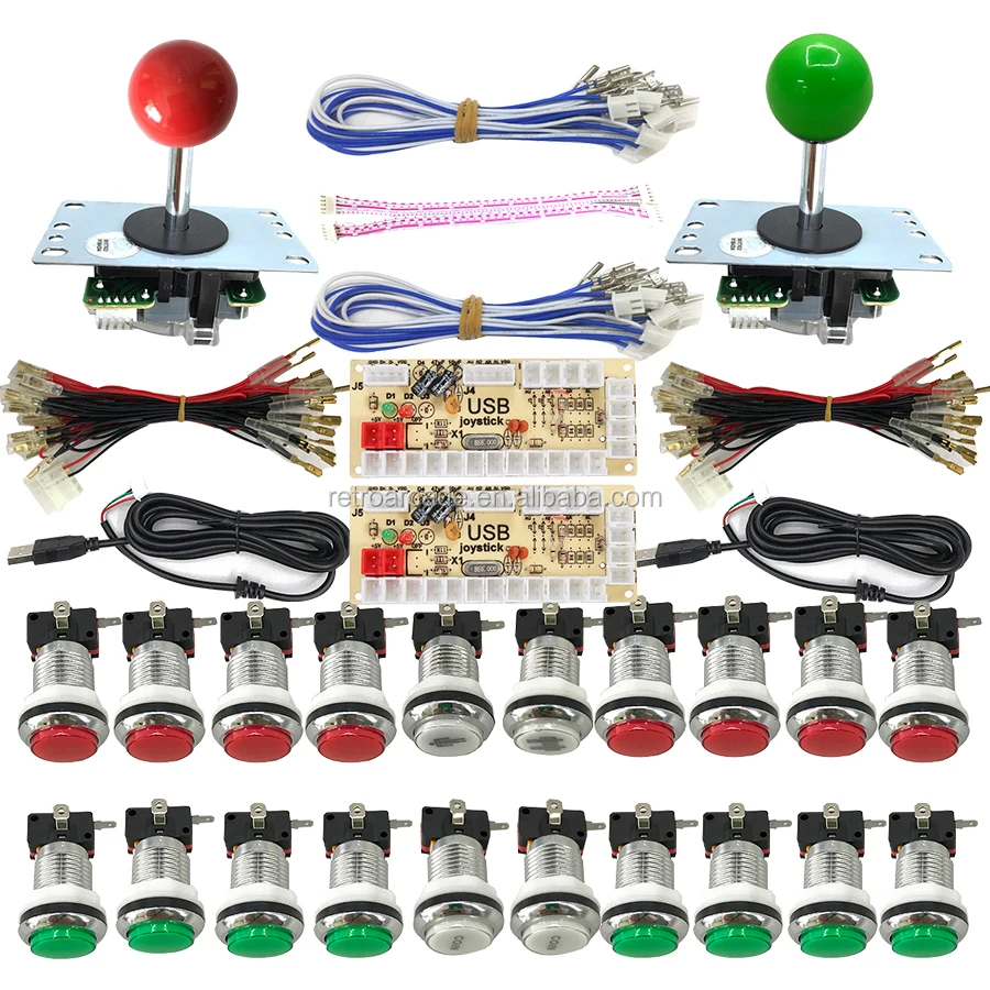 8way 5pin Joystick Led Button Arcade zero Delay Diy Kit Usb Encoder to Pc Joystick| Alibaba.com