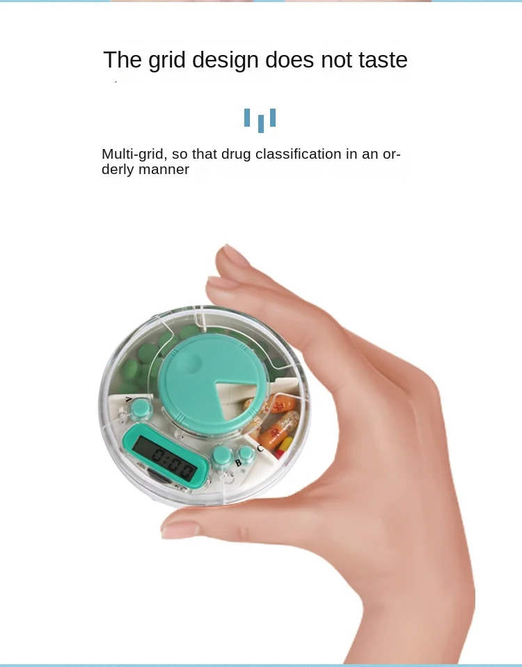 Factory Model Portable Timing Medicine Box Timer Smart OLED Bar Design ...