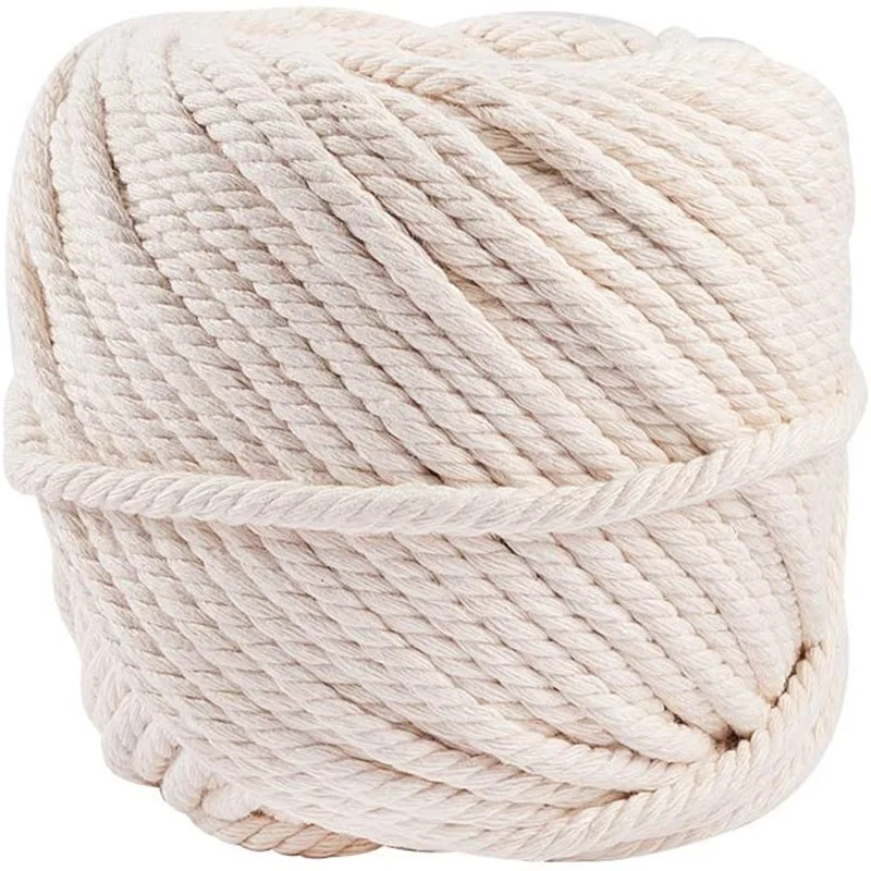 Quality Macrame Yarn Twisted Single Strand Rope 4mm Cotton - Buy ...