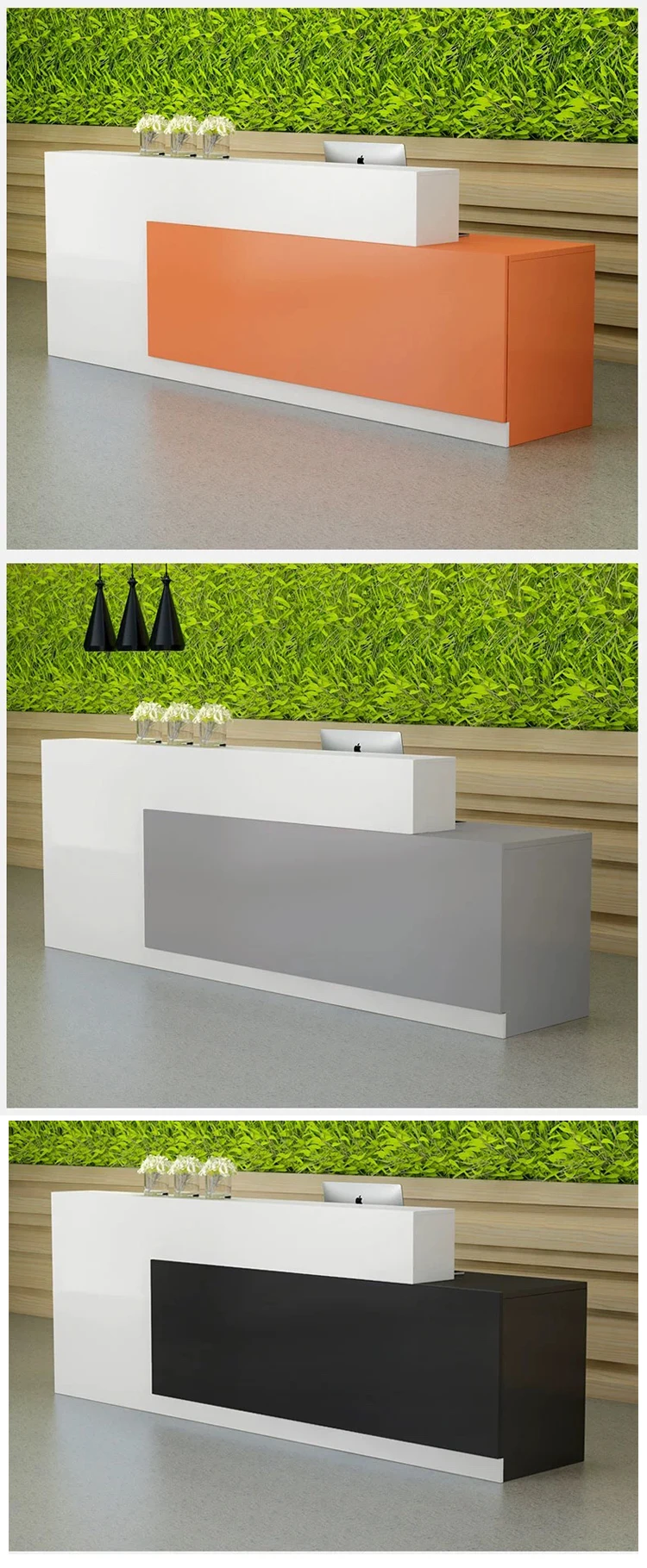 Modern Office Front Desk Counter - Hotel Reception Design