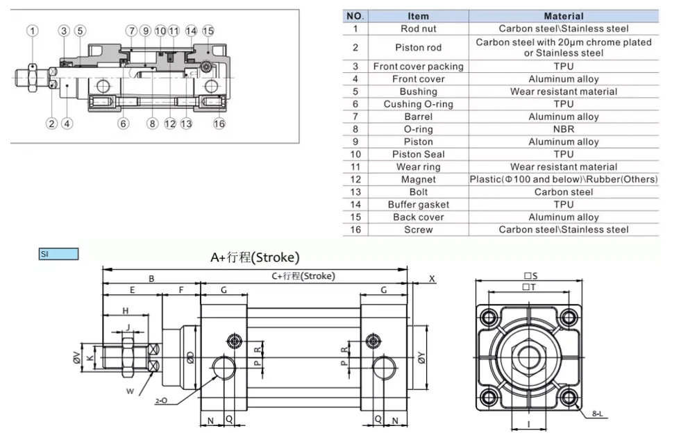 ISO15552 Pneumatic Cylinders - Reliable and Efficient
