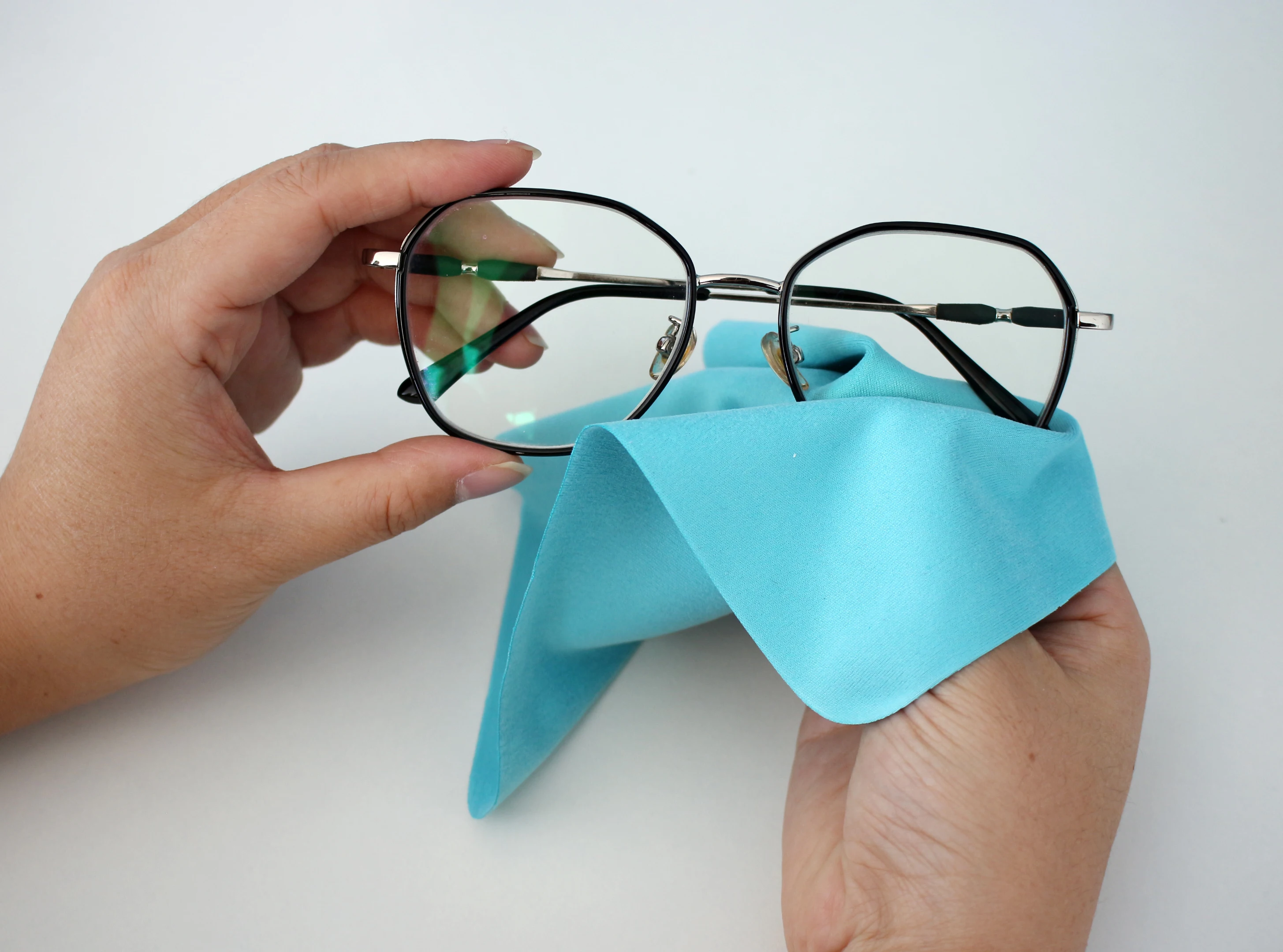 Custom Screen Printing logo Microfiber Eyeglasses Cloths Lens Glass ...