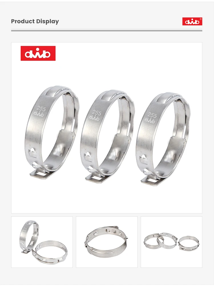 Earless Easy Installed and Reusable CV Boot Low Profile Hose Clamps ...