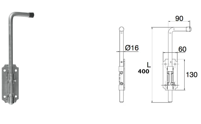 Screwing Cane Bolt Latch Fence Gate Bolt Long Bolt - Buy Steel Cane ...