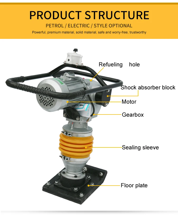 Jumping Jack Electric Compactor - Stable Performance & Power