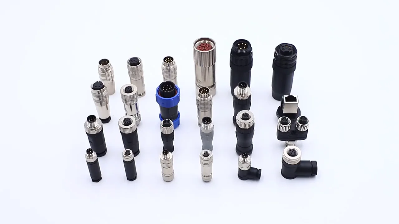 M12 Terminator 5pin Male Waterproof Straight Connector With 120 Ohm ...
