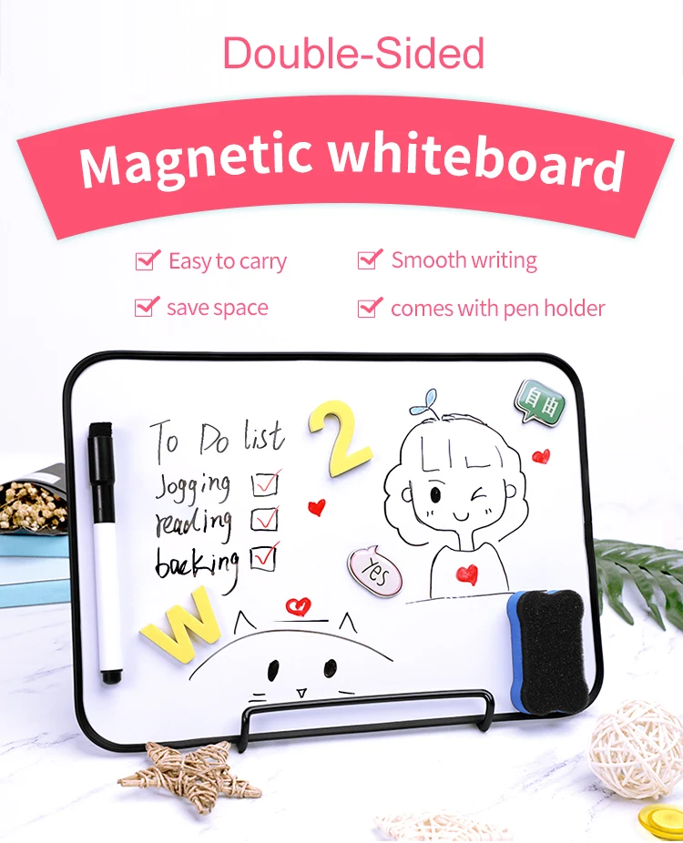 Double Sided Mini Children’s Whiteboard - Perfect for Learning
