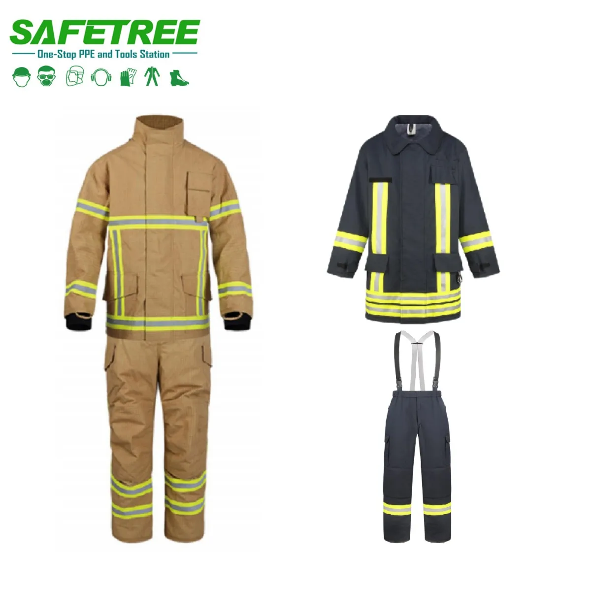 SAFETREE Firefighting Suits - CE EN469 Certified Safety