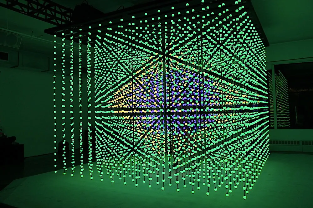Professional 360° LED Pixel Ball Light – RGB DMX Programmable Curtain ...