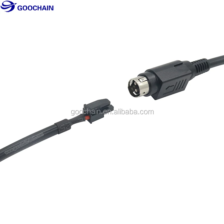 Custom Power Mini Din 3 Pin To Molex 2 Pin Connector Cable - Buy 3 Pin ...