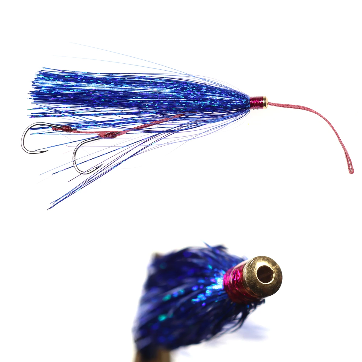 3.3" Holographic Tinsel Flasher Tube Slider Teaser Fly