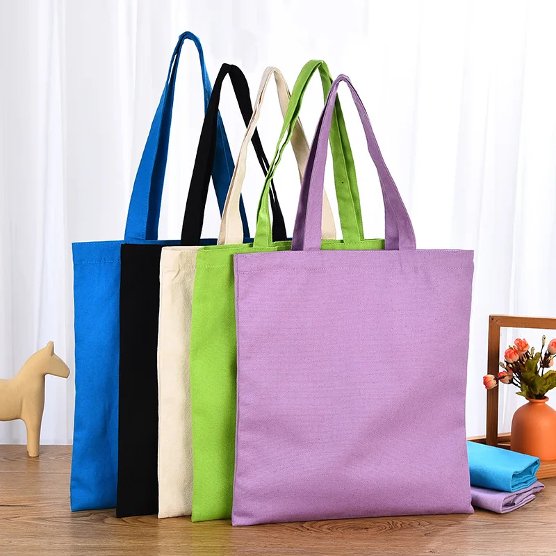Customizable Printing Solid Color Canvas Cotton Tote Bag Canvas Handbag ...