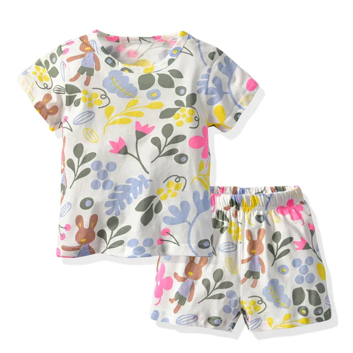 Newborn Fat Baby Girls Dress Clothes Floral Sets With Tops And Shorts ...