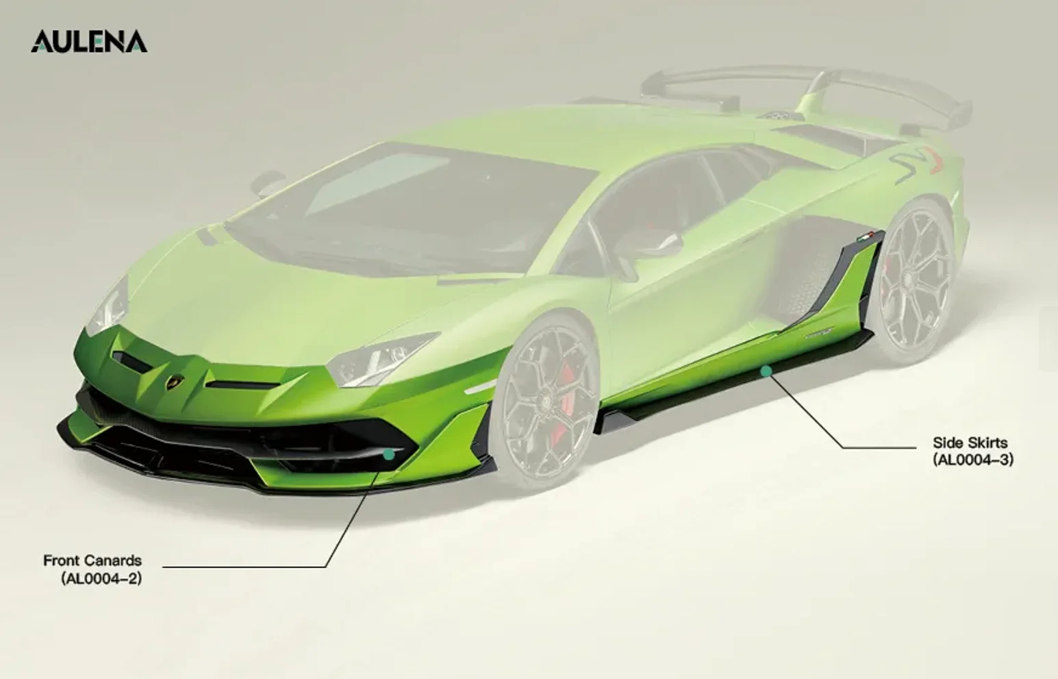 Aulena Carbon Rear Bumper Diffuser Spoiler Front Bumper Splitter Dry ...