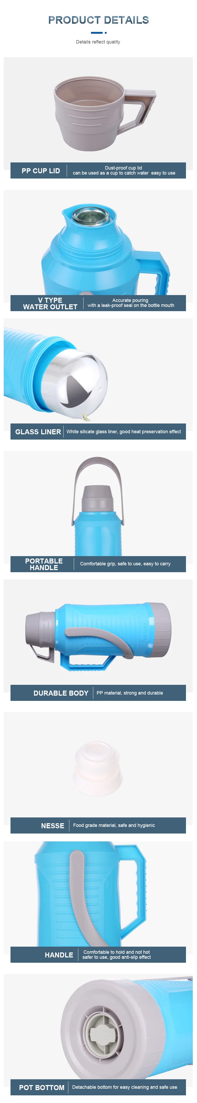 Gint 500ml Small Size Vacuum Thermos Flasks Plastic Nice Insulated Hot ...