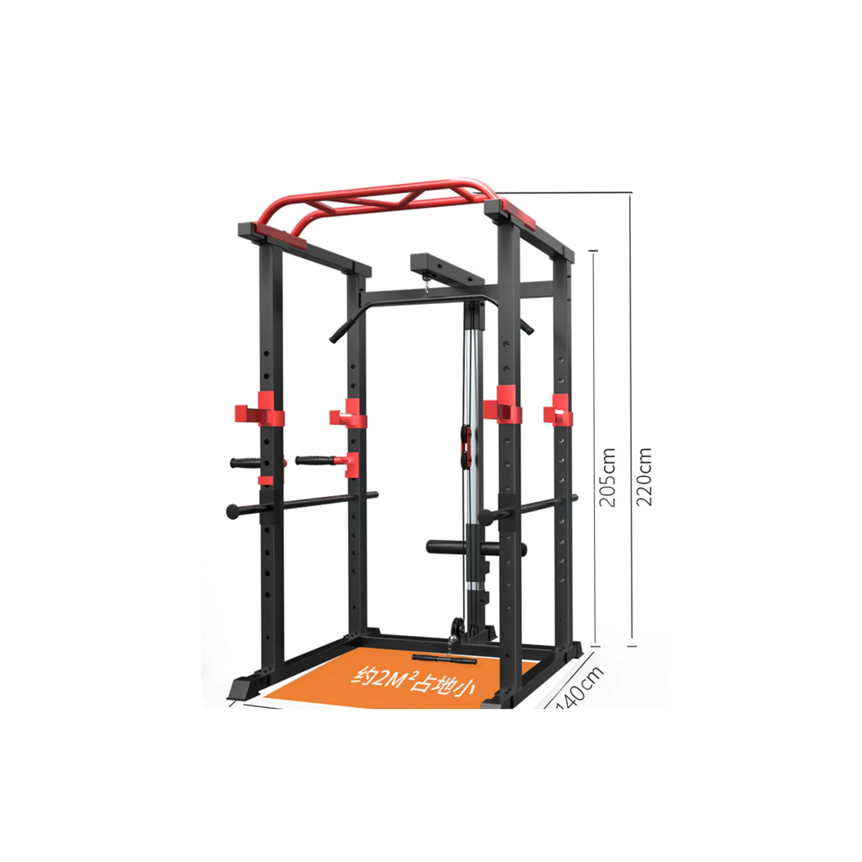 Squat Power Rack Cage Deadlift Platform Strength Training Multi ...