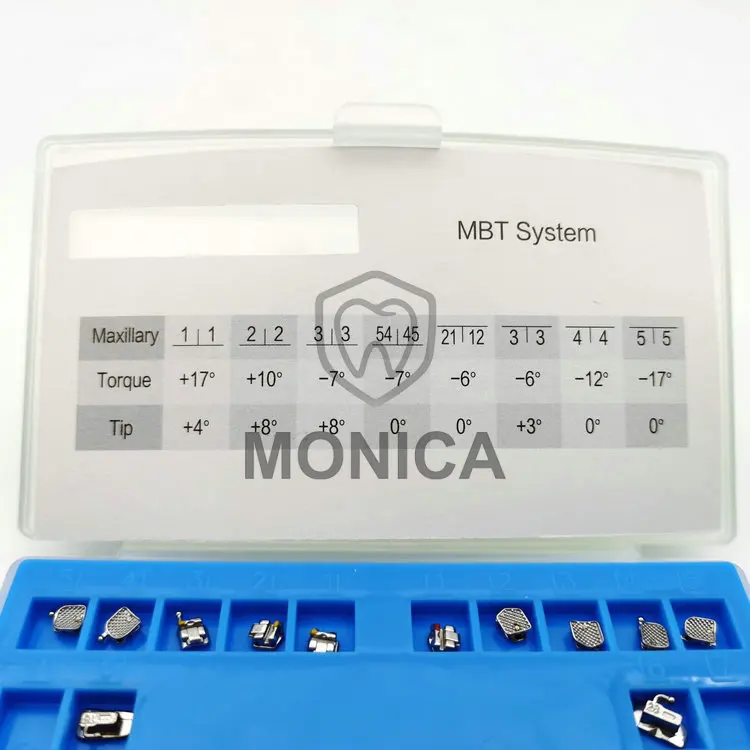 Orthodontic Monoblock Metal Self- Ligating Bracket Roth/mbt With Buccal ...